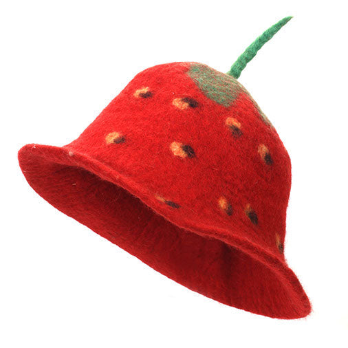 Strawberry Felt Hat – Siesta Crafts