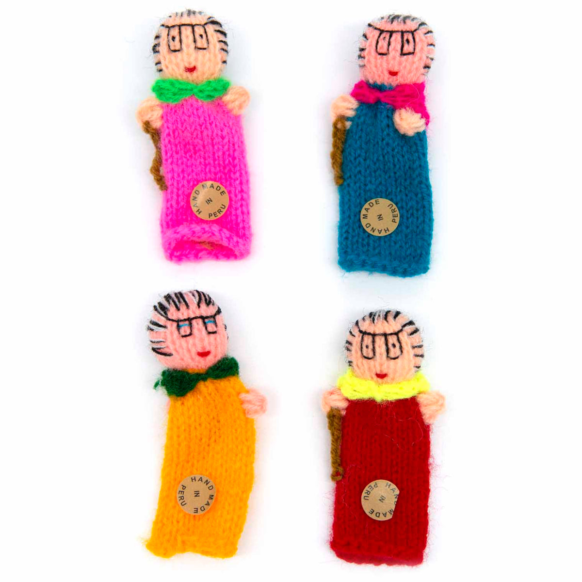 Peruvian Finger Puppet - Grandmother – Siesta Crafts