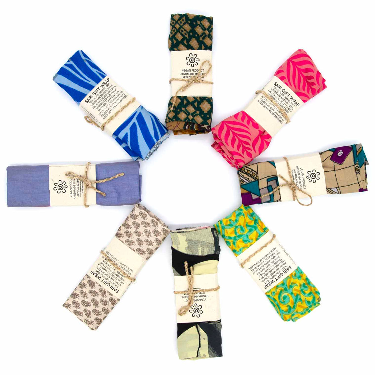 Nepalese Recycled Sari Gift Wrap - Medium – Siesta Crafts