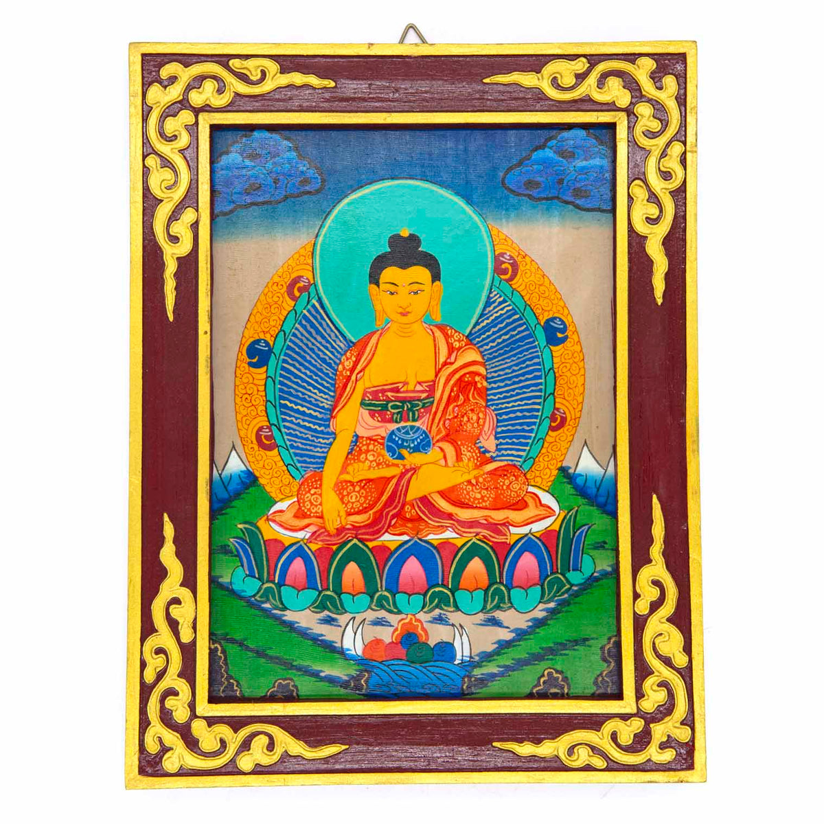 Tibetan Style Painted Thangka Framed – Siesta Crafts